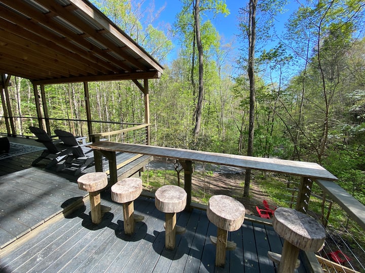 Nature Cabin Bordering Us Forest-hike, Fish, Camp! - Blue Ridge, GA