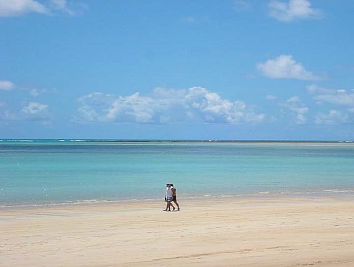 Casa Beira Mar Em Ponta De Mangue 4qts - Maragogi