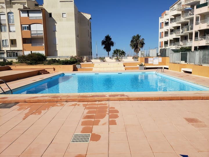 Studio Au Cap D'agde, Piscine, Port & Plage à Pied - Agde