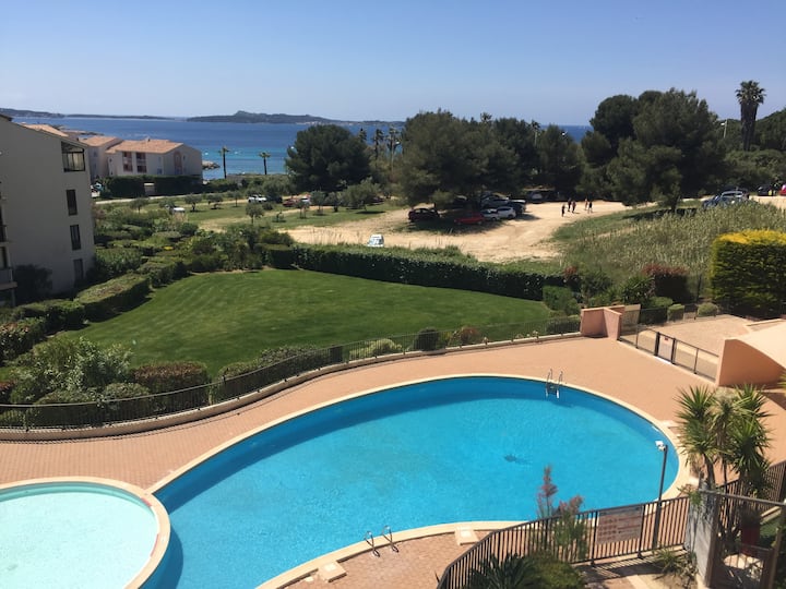 Appartement T2, Vue Mer, Parking Privé, Piscine - Six-Fours-les-Plages