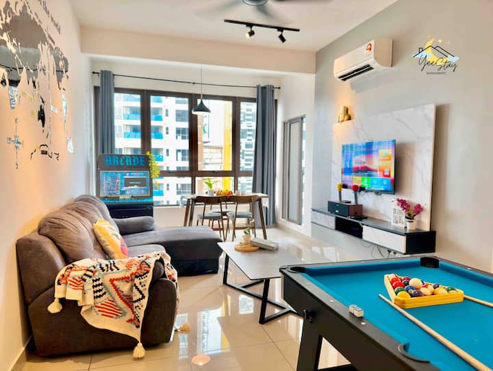 Bali Residence 4-8pax/video Game/5min To Jonker - Malacca