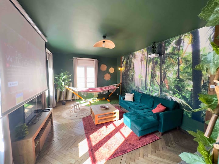 Jungle Urbain- Sauna - Ciné - Hamac - Hyper Centre - Longueau