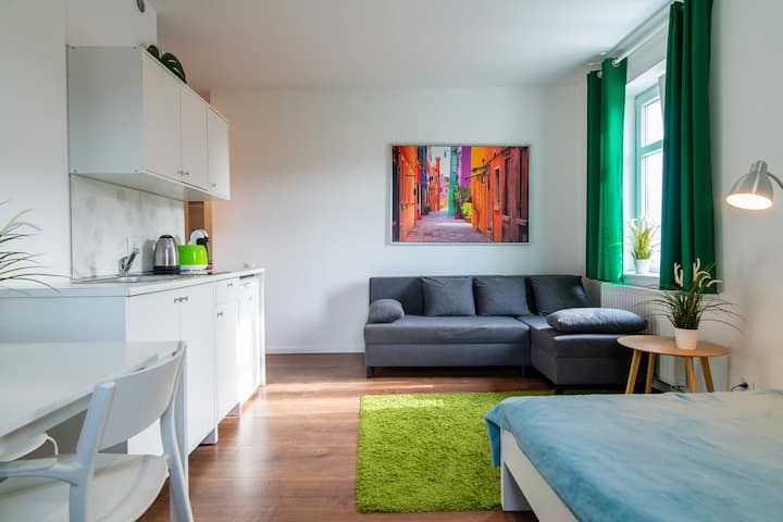 Green Shiny Flat In The Center Of Old Town Poznań - Poznań