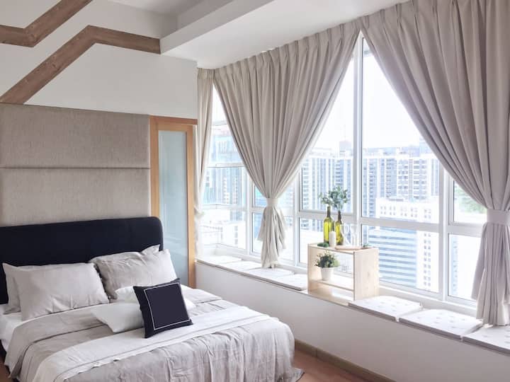 Gem In The City |Kl Tower View| 5mins Walk To Klcc - Bukit Bintang