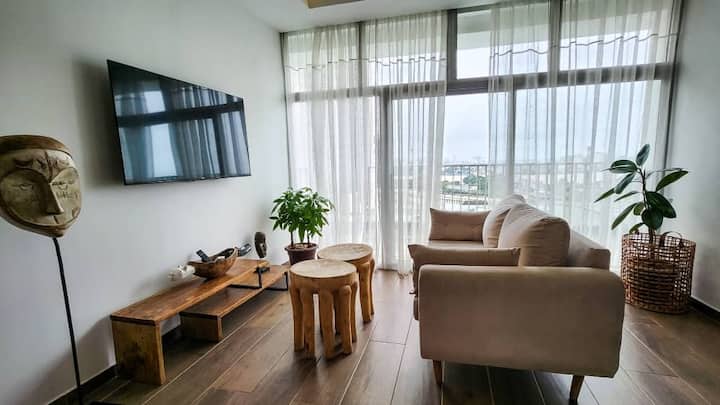 Cosy Appart De 1 Ch/salon, Vue Sur La Lagune - Abidjan