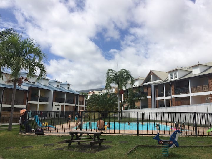 T2 Meublé Dans Résidence  Avec Piscine La Bretagne - Saint-Denis, La Réunion
