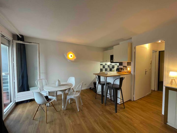Studio Cabine 4pers Au Calme, Balcon Et Parking - Le Touquet