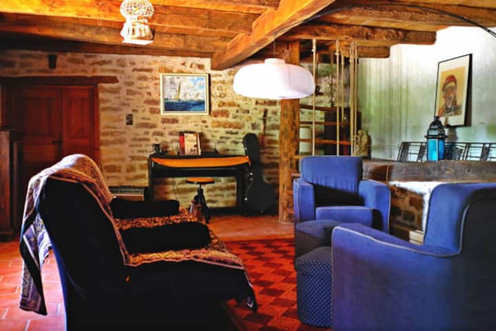 Chambre Aux Oiseaux Chez * Fourchette&pinceau* B&b - Saint-Antonin-Noble-Val