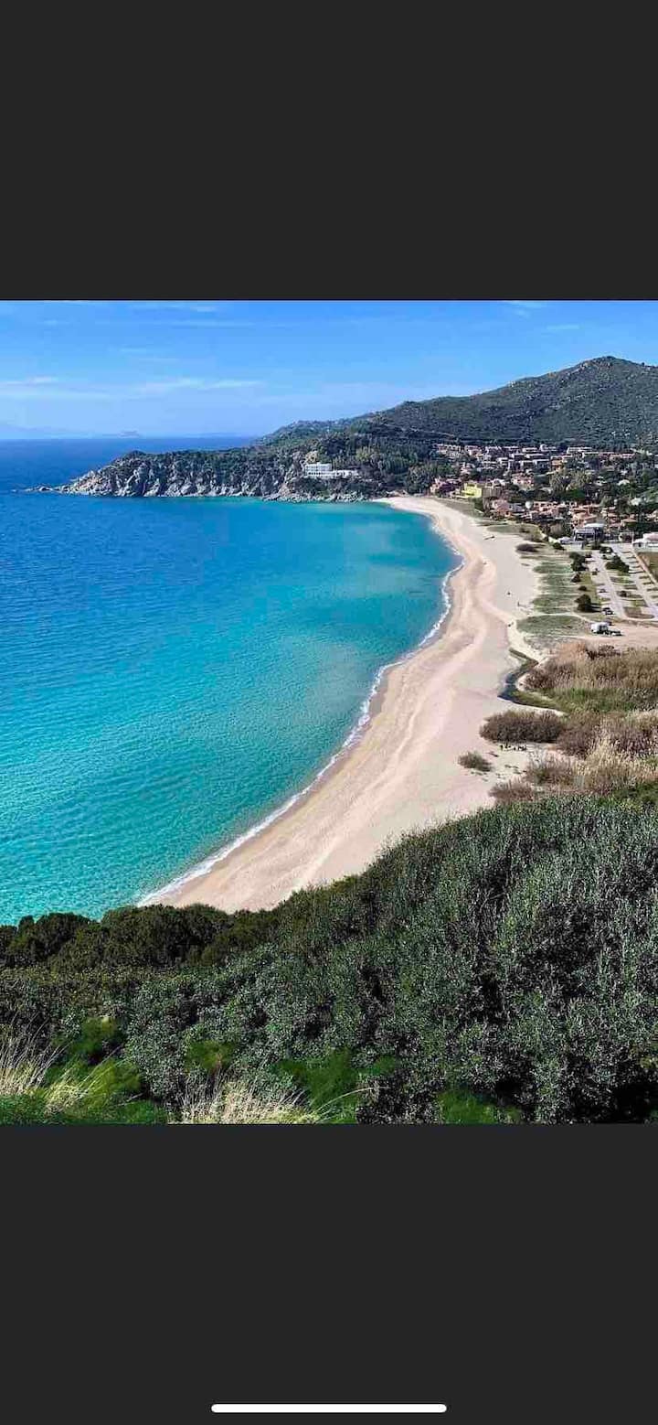 Solanas Litorale Pervillasimius Villetta A Schiera - Solanas