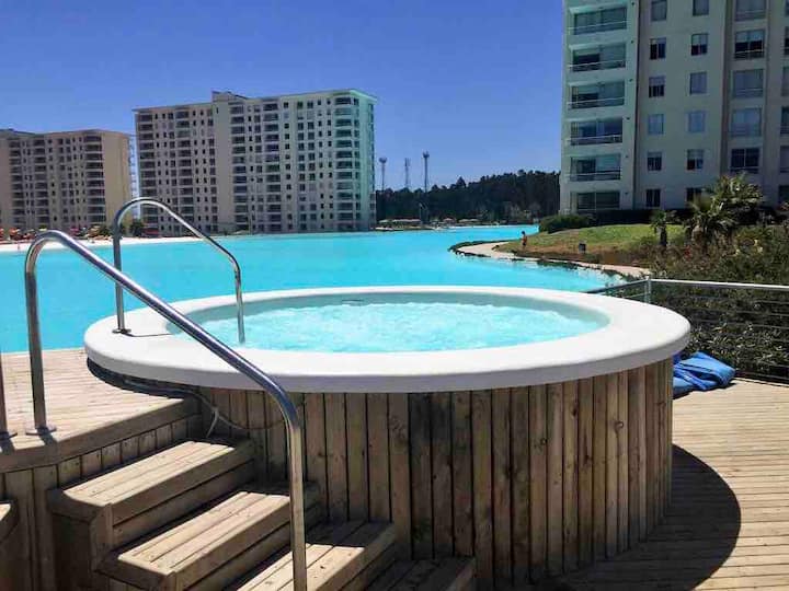 Dpto Con La Mejor Vista De Laguna Bahía, Algarrobo - Algarrobo