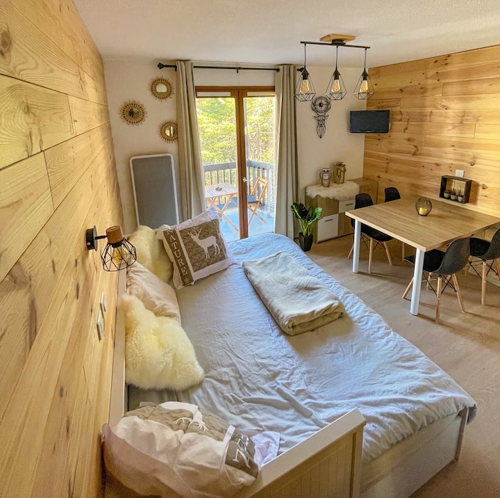 Chaleureux Studio 4 Couchages - Auron