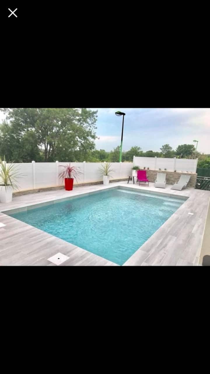 Magnifique Villa Avec Piscine Privée - Mèze