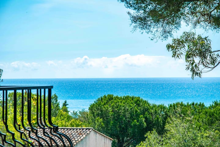 Notre Villa Vue Mer,300 M De La Plage. - French Riviera