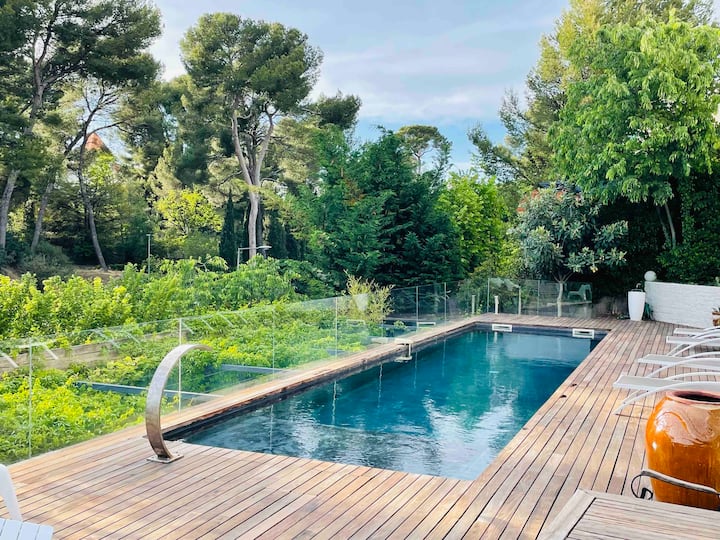 Charming Villa&pool, Air-conditioning, Sauna, City - Gardanne