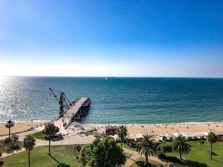 Soñado Departamento Frente Al Mar - Viña del Mar