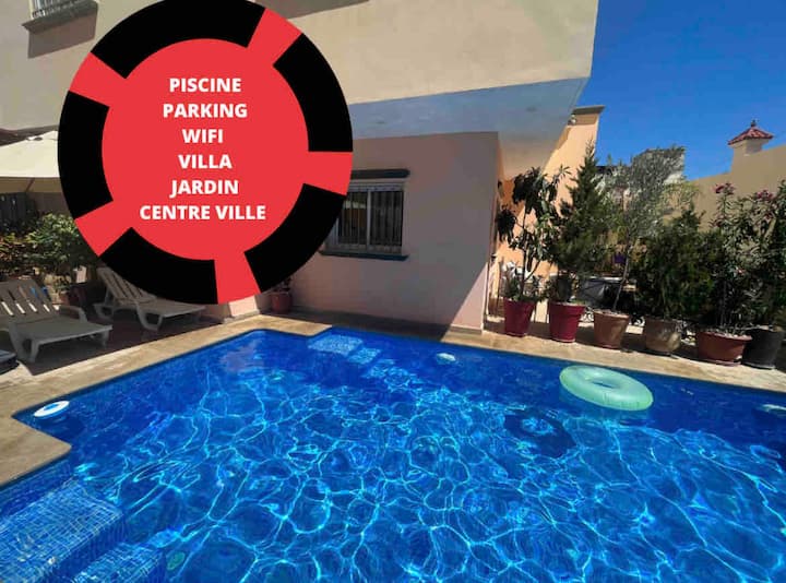 Villa Luxueuse Avec Piscine Jardin Au Centre Ville - Tanger