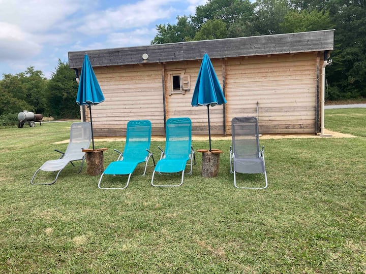 Chalet Thème Mer Avec Bois Flotté - Groléjac