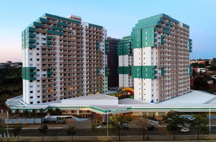 Olímpia Park Resort. Ap. Deluxe 2d. Frente Thermas - Olímpia