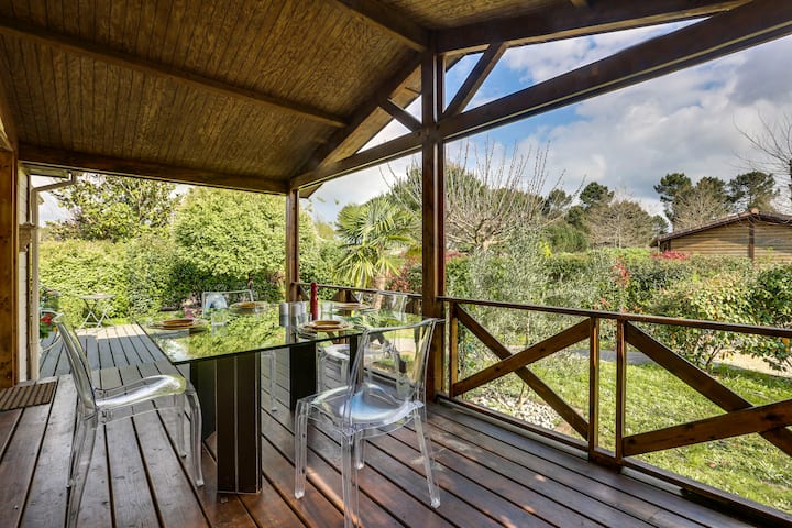 Chalet Gîte Dans Résidence Avec Piscine - Saubion