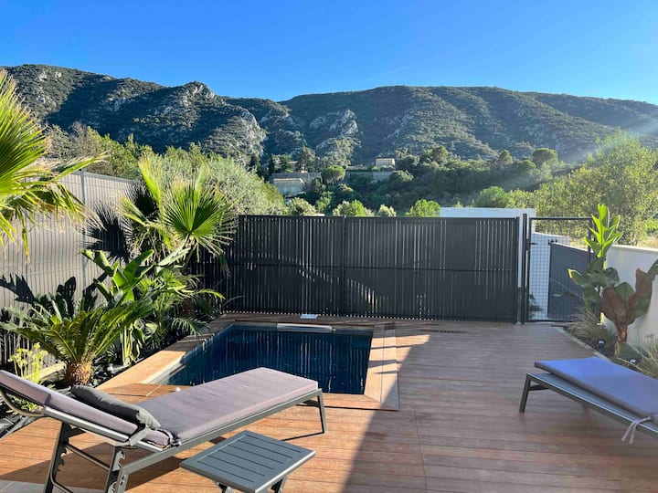 Vue Panoramique Sur Luberon Piscine Proche Gordes - Gordes