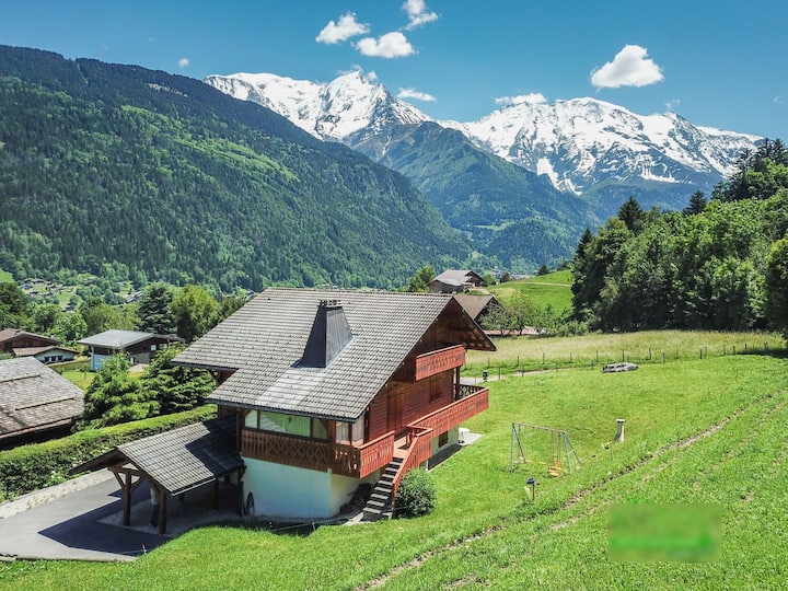 Chalet Sur Les Pistes De Megève Avec Vue Mt Blanc - Alps