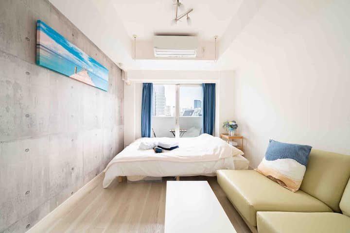 渋谷駅まで5分!ダブルベッド1台 ソファベッド1台 - 原宿