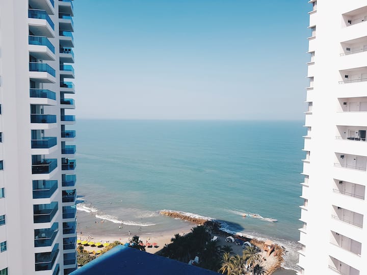 Apartment In Bocagrande With Lovely View - Cartagena