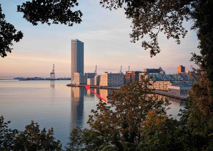 Unik Lejlighed I Lighthouse, Aarhus Ø - Aarhus