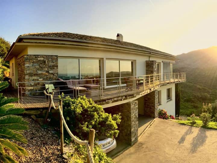 Villa D'architecte Vue Imprenable Mer Et Montagne - Saint-Florent