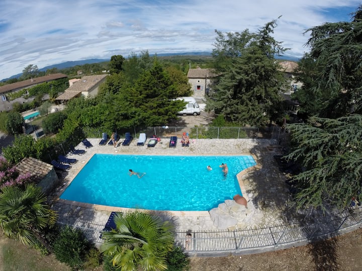 Gîte 4 Domaine De Ribière Piscine Collective - Ardèche