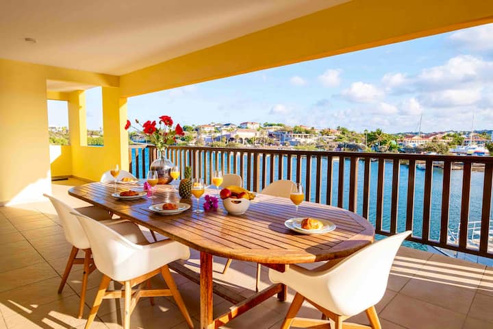 Droom Appartement Met Uitzicht Op De Jachthaven - Curaçao
