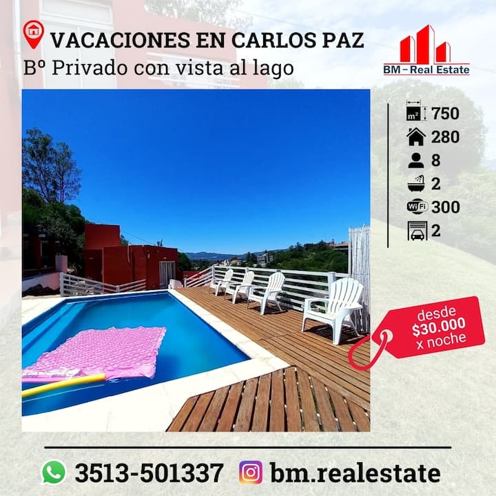 Carlos Paz, Casa En Barrio Privado - Villa Carlos Paz