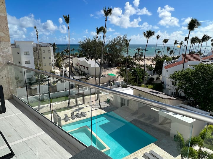 New Loft, Amazing Sea Beach View, Pool - Punta Cana