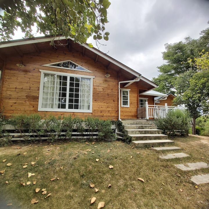 Wooden Cabin With Pool For 5-6 People - Pran Buri