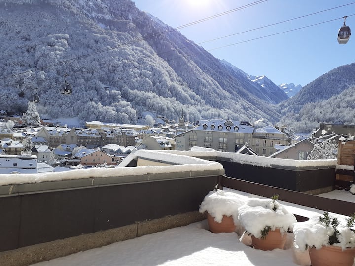 Appart Rdc + Grande Terrasse / 3' à Pied Village - Cauterets