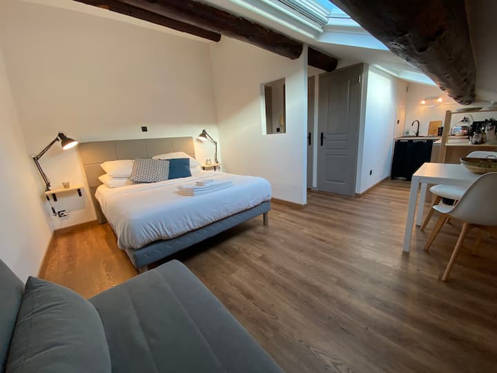 Beau Studio Rotonde*clim*wifi*calme*smart Tv - Aix-en-Provence