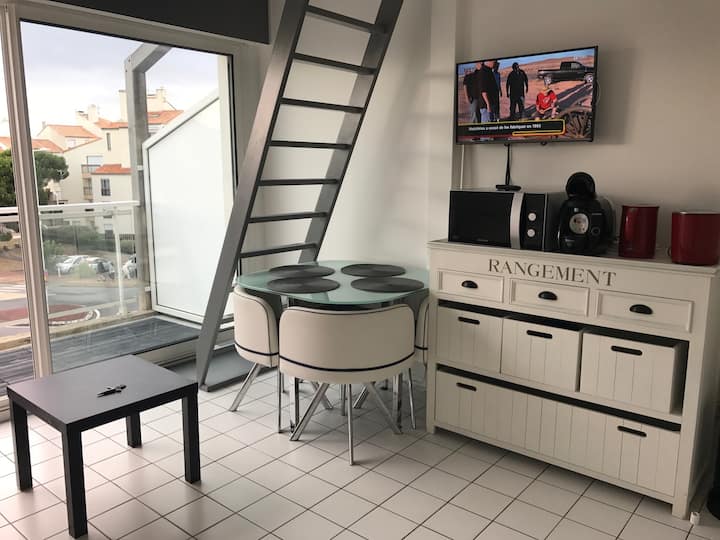 Studio 4pers, Piscine, Terrasse, Plage Des Minimes - La Rochelle