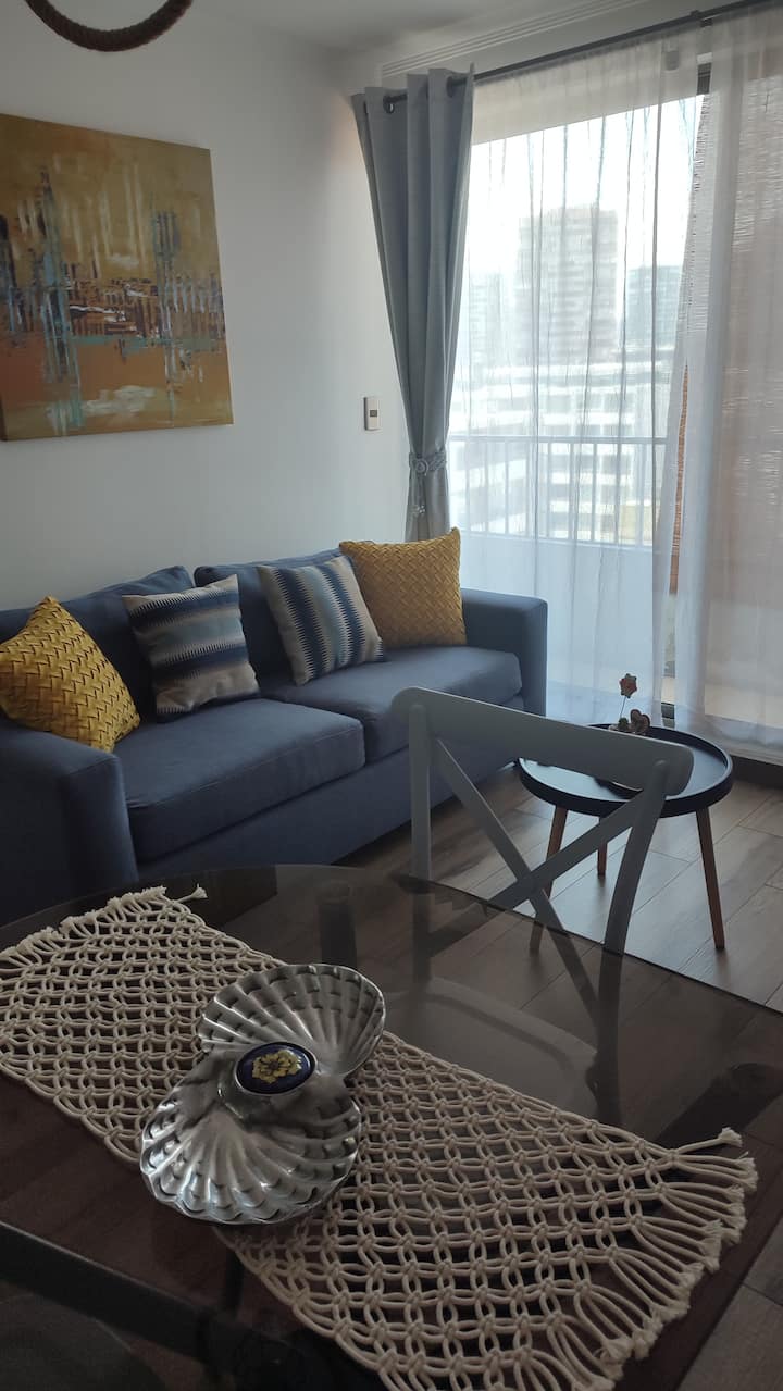 Departamento Amoblado, Impecable, Santa Lucía. - Providencia