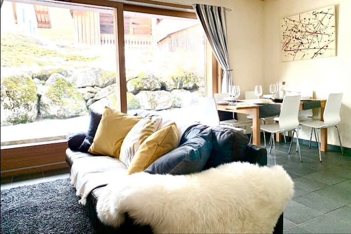 Bright Duplex With Balcony, Garden & Uc Parking - Les Gets