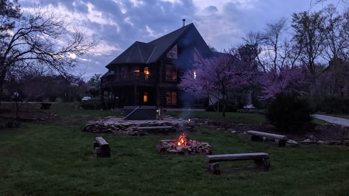 Beautiful Log Home On The Olentangy River. No Pets - Alum Creek State Park Campground, Delaware