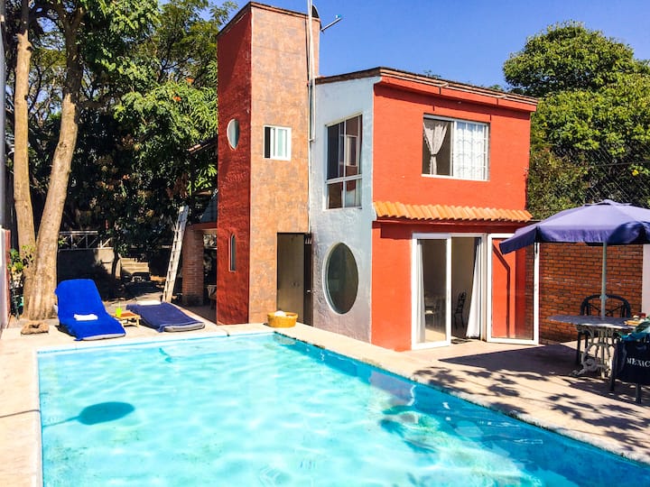 Casa Caramelo Con Piscina Privada. - Temixco