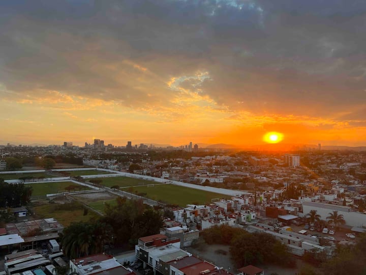 Departamento Vista Increible Piso 14 En Zapopan - Guadalajara, Mexico