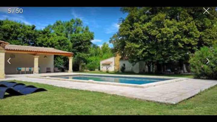 Mas 5 Ch, 5 Sdb,14 Pers. Calme, Nature,piscine. - Châteauneuf-du-Pape
