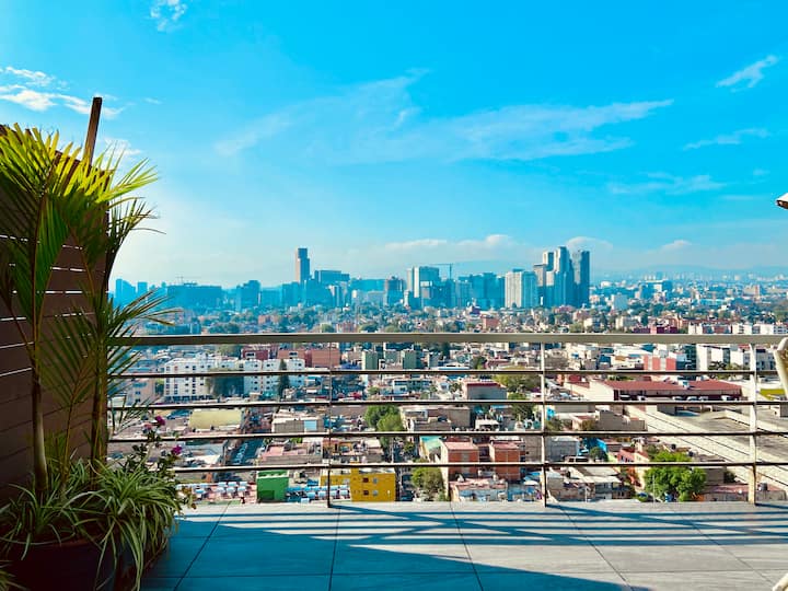Terraza Con Vista A Nuevo Polanco - Mexico City