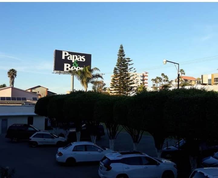 Bonito Departamento Cerca De Papas & Beer - Rosarito