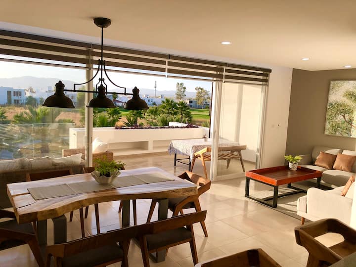 Feria:hermosa Casa Alberca/golf Vistas/vapor/4 Hab - 아과스칼리엔테스