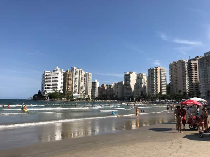 Apto.3 Dorm.guaruja Asturias 135m² C/vista P/o Mar - Santos