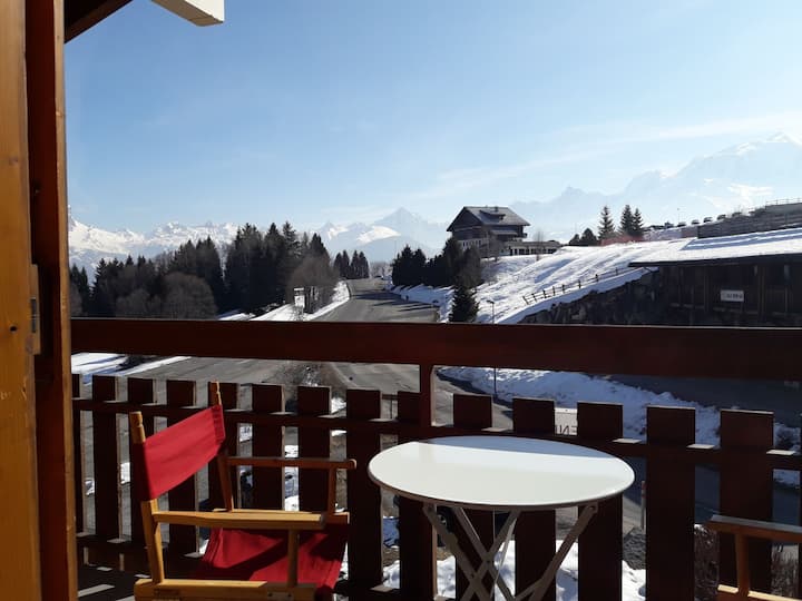Sur Les Pistes Combloux Megève(hte Savoie)mt Blanc - Combloux
