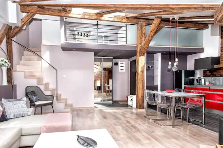 Exclusive Loft With Sauna, Ac And 3 Bathrooms - Kraków