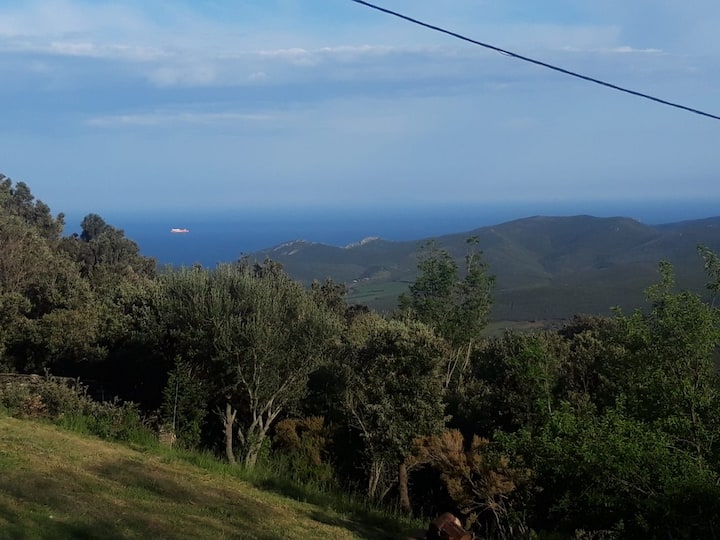 Maison Avec Jardin, Belle Vue Mer Et Montagne. - Canari